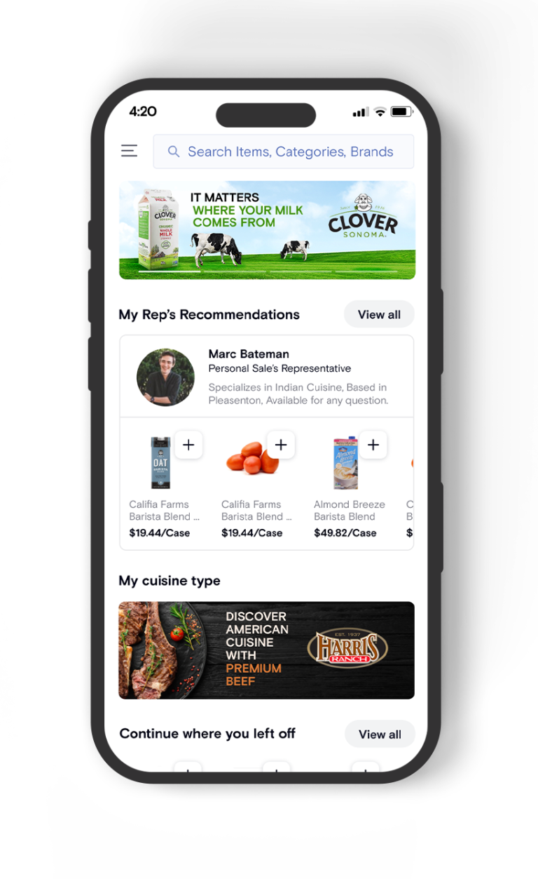 The eCommerce App for Food Distributors - Cheetah