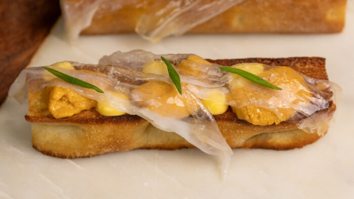 Featured Recipe: Sea Urchin Crostini - Cheetah